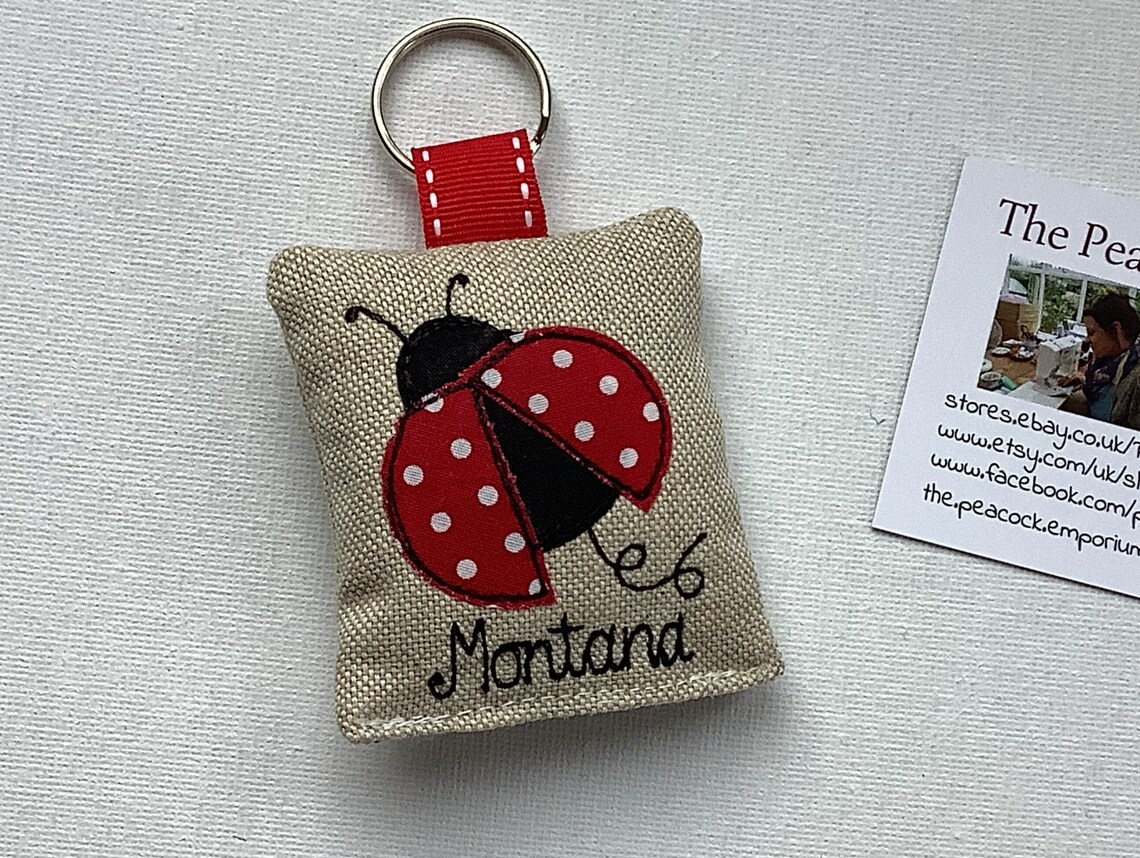Ladybird Custom Keyring With Choice of Personalisation - Ladybug ...