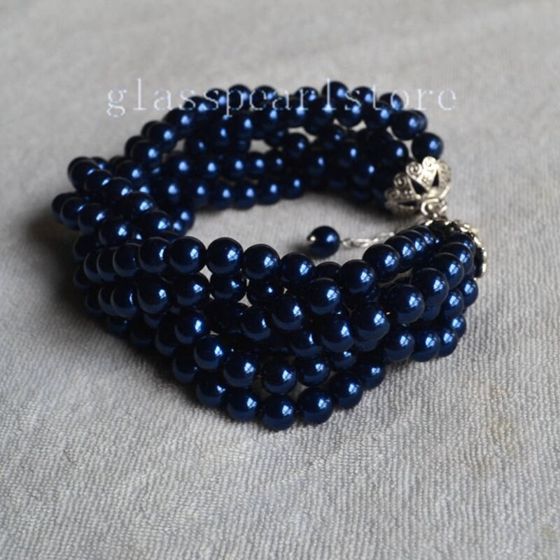 Navy Bracelet - Etsy