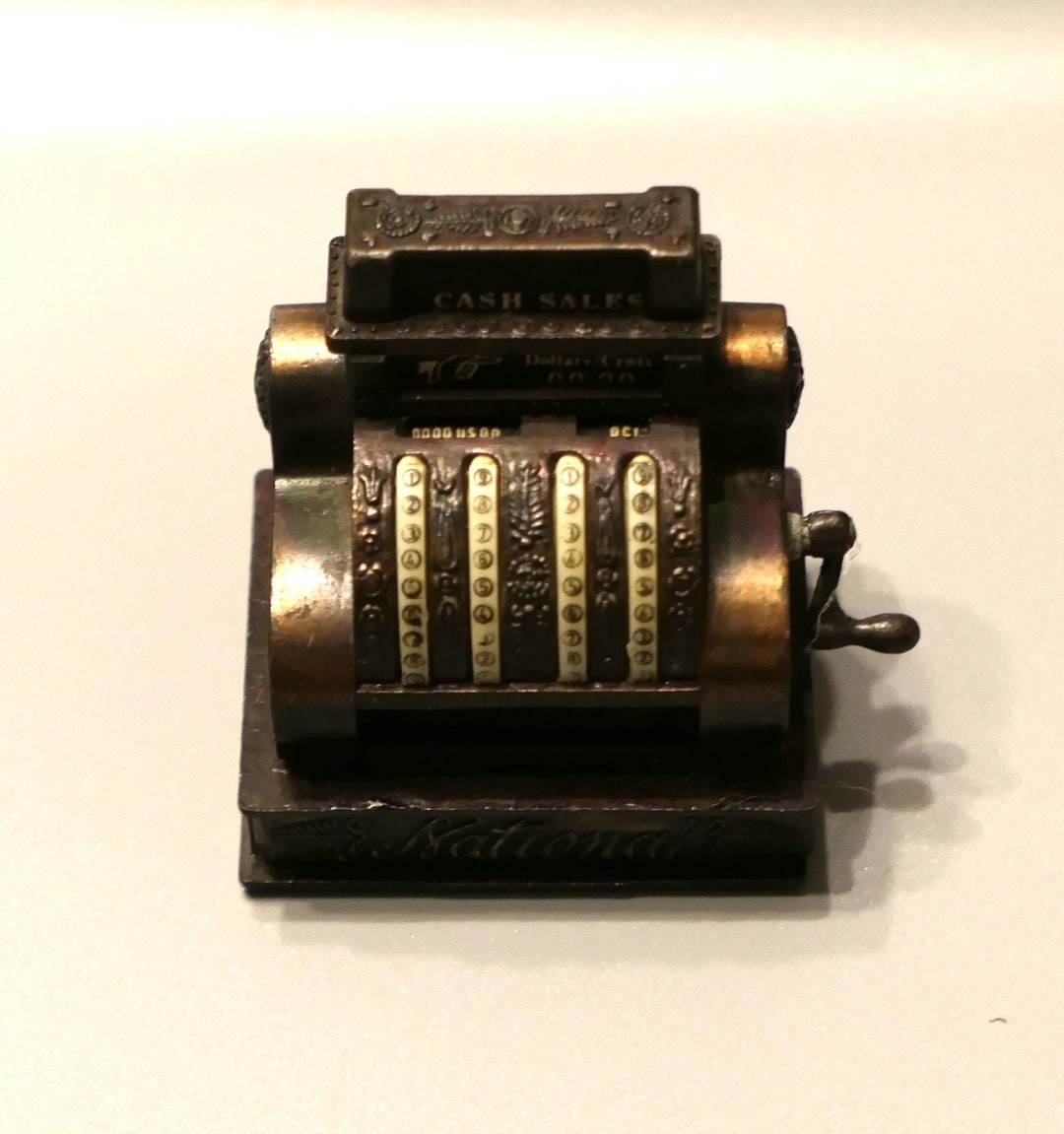 Vintage Die Cast Steel National Cash Register Pencil Sharpener! - Etsy