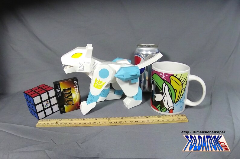 DIY Larger Kitty Kit Chibi Alien Robot Glit Paper Puzzle - Etsy