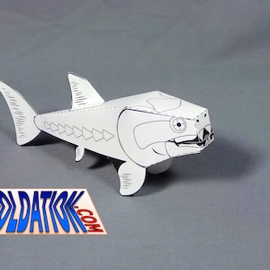 DIY Mini Dunky - Simple Dunkleosteus Papercraft - Phanerozoic Phantasms ...