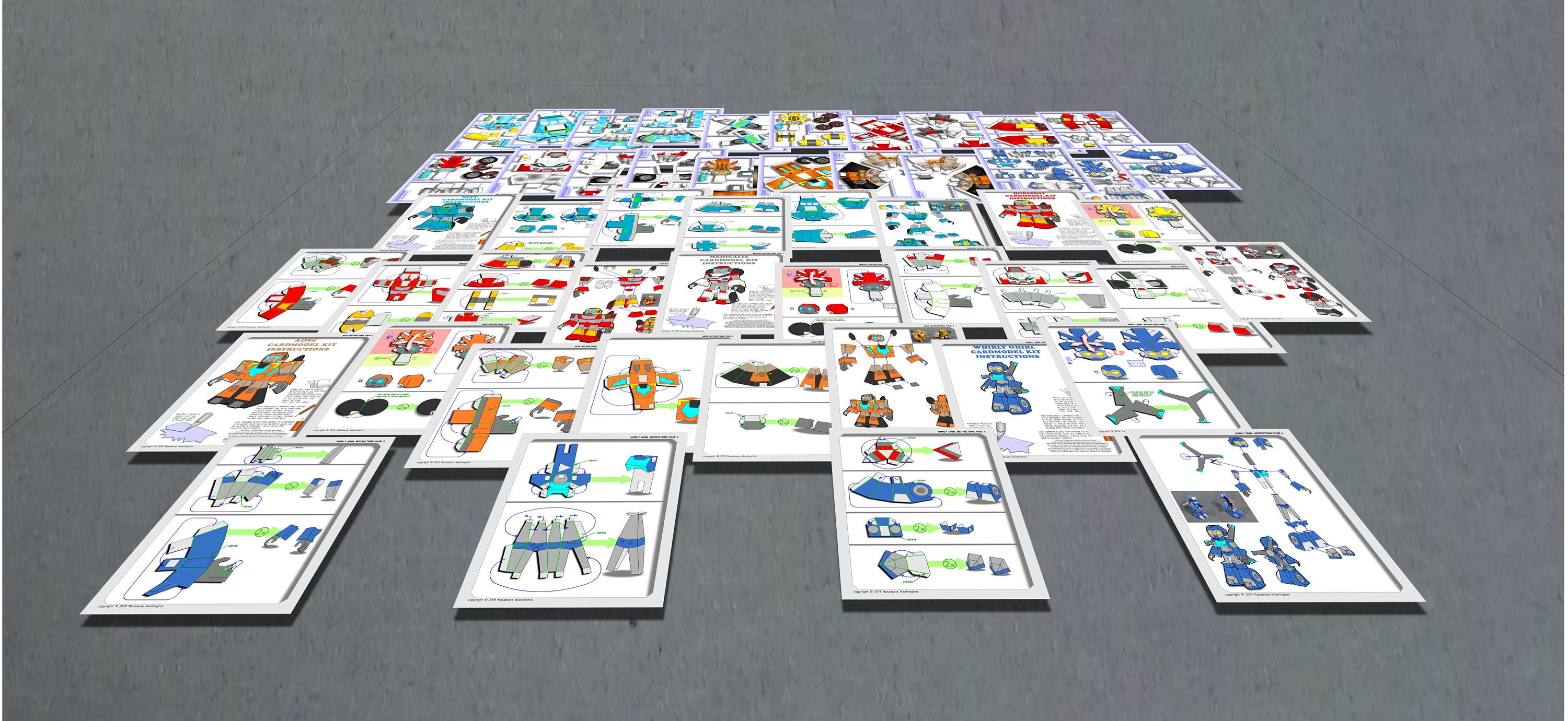 DIY Lil Rescuing Robots Robot Cardmodel Kits SD Disguised Robo Alien ...