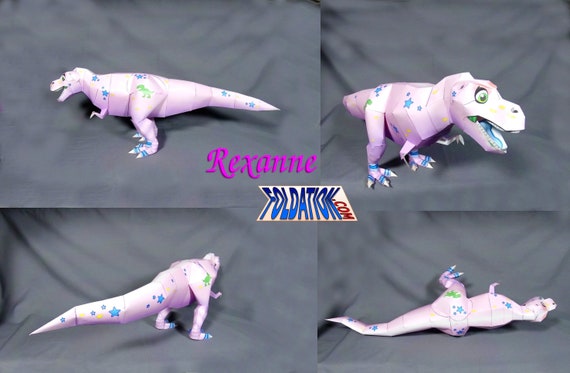 DIY Rexanne Tyrannosaur Papercraft Phanerozoic Phantasms - Etsy