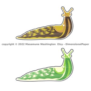 Slug Embroidery Files - Conventional Appearance Terrestrial Gastropod ...