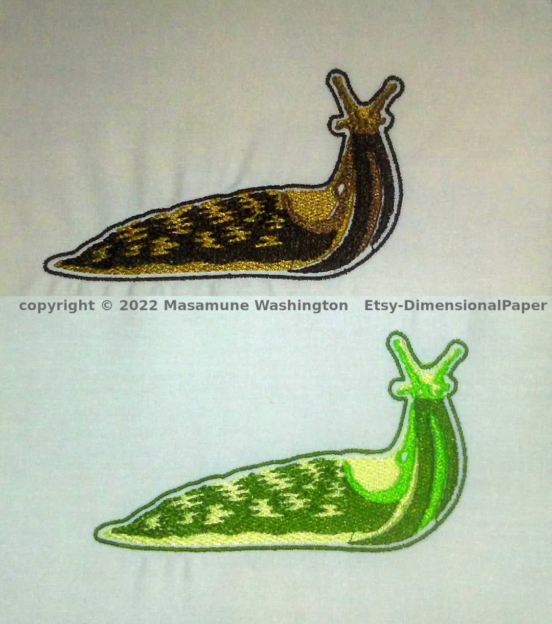 Slug Embroidery Files - Conventional Appearance Terrestrial Gastropod ...