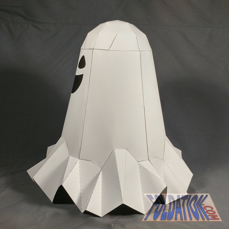 DIY Burial Shroud Apparition Kit - Cartoon Ghost Cardmodel - Etsy