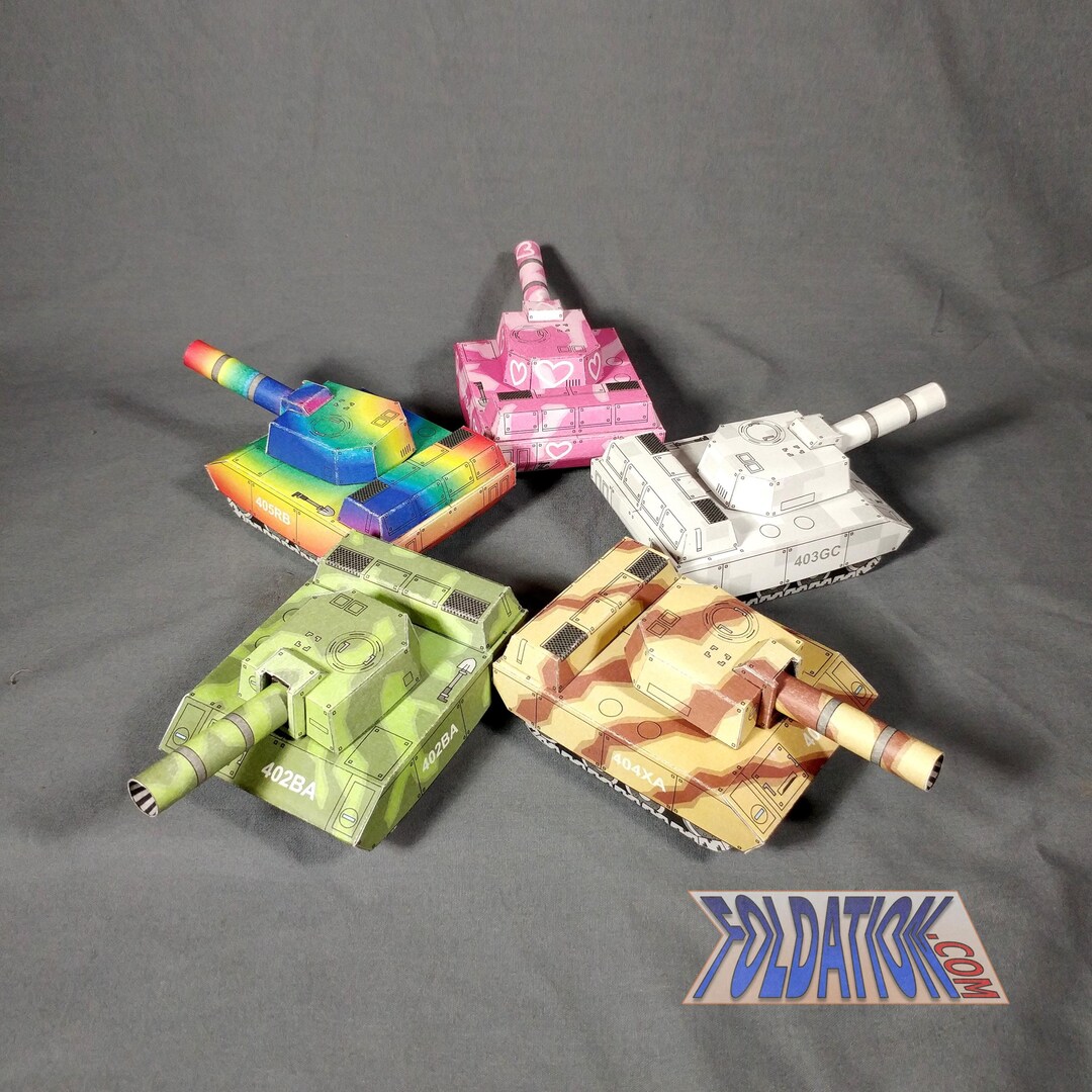 DIY Modern Mini Tank Kit - Foldation's Created Curiosities Chibi ...