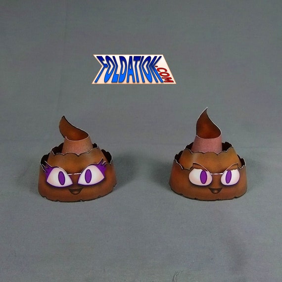 DIY Poop Emoticon Cardmodel Poomoji Papercraft | Etsy
