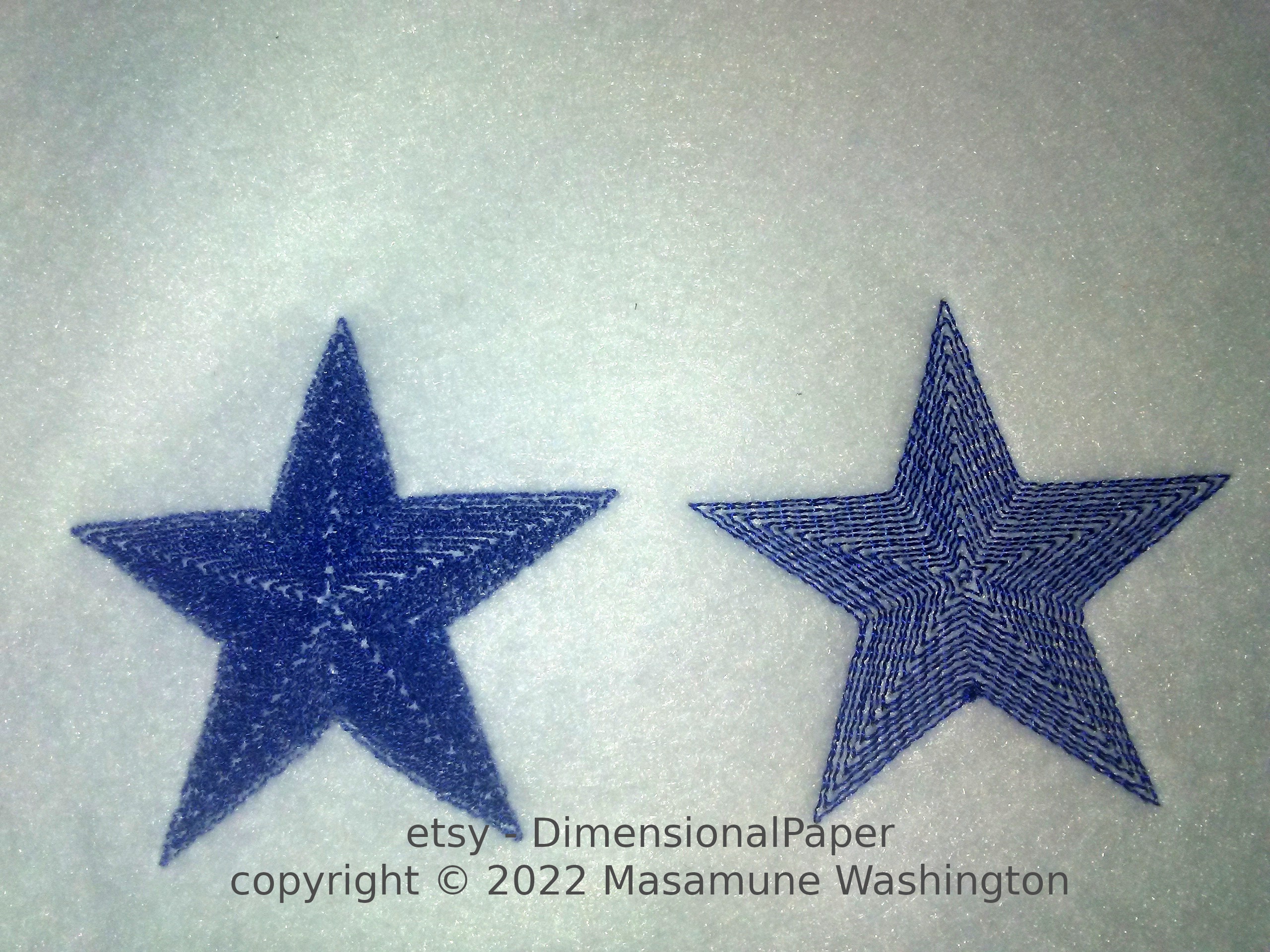Five Point Star Embroidery File - Etsy