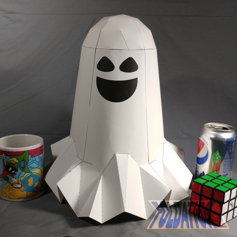 DIY Burial Shroud Apparition Kit - Cartoon Ghost Cardmodel - Etsy