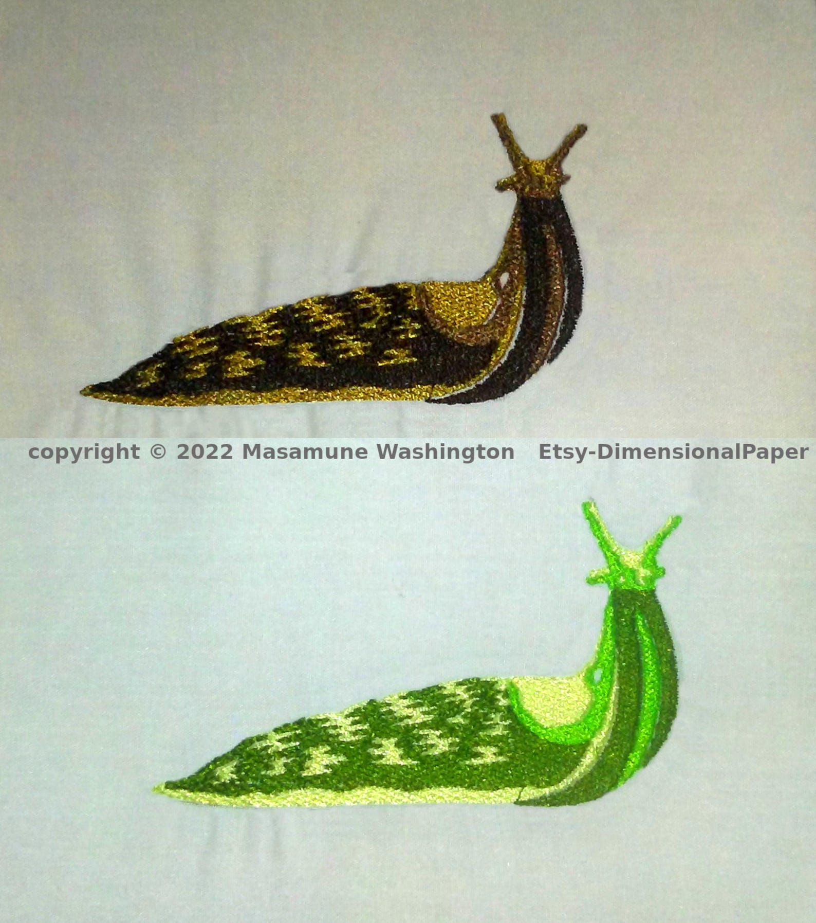 Slug Embroidery Files - Conventional Appearance Terrestrial Gastropod ...