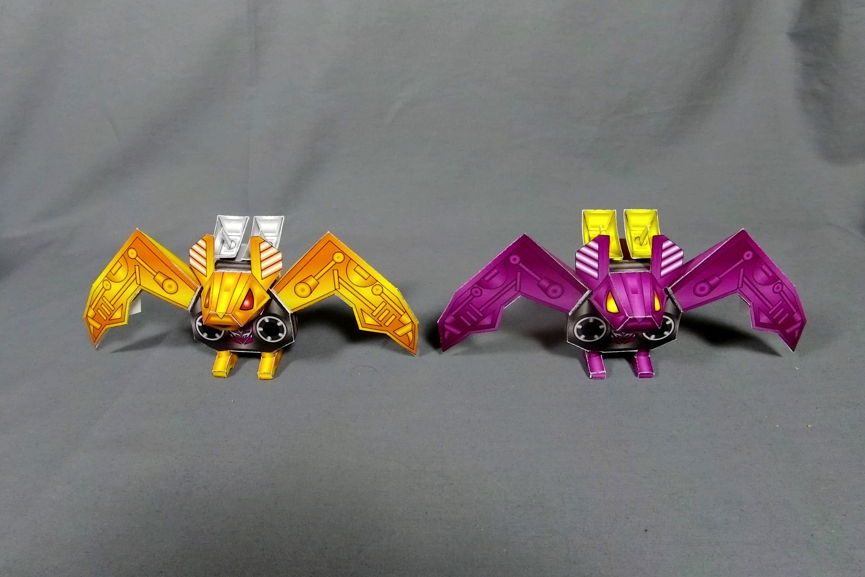 DIY lil' bat alien robot papercraft chibi chiroptera | Etsy