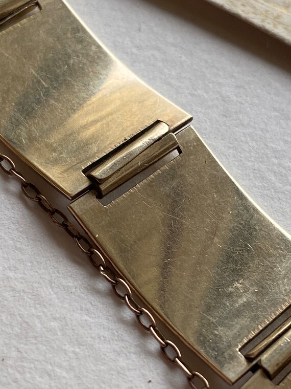 Vintage 9CT Gold Back & Front Engine Turned Panel Bra… - Gem