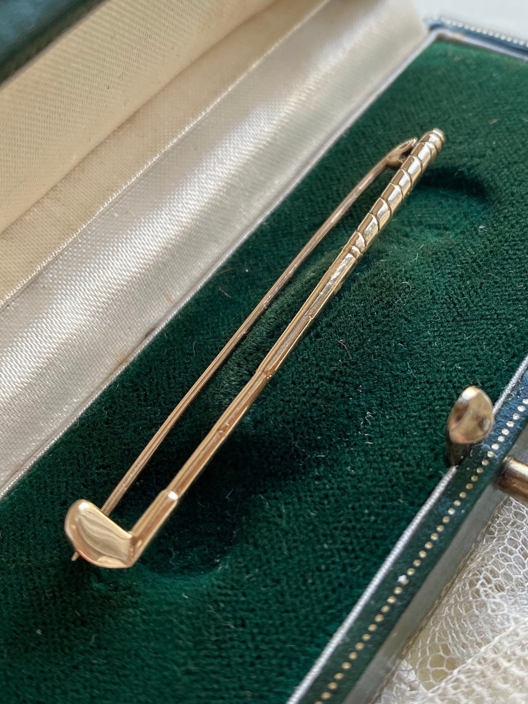 Vintage 9CT Gold Golf Club Lapel Pin, English Hallmarks - Etsy