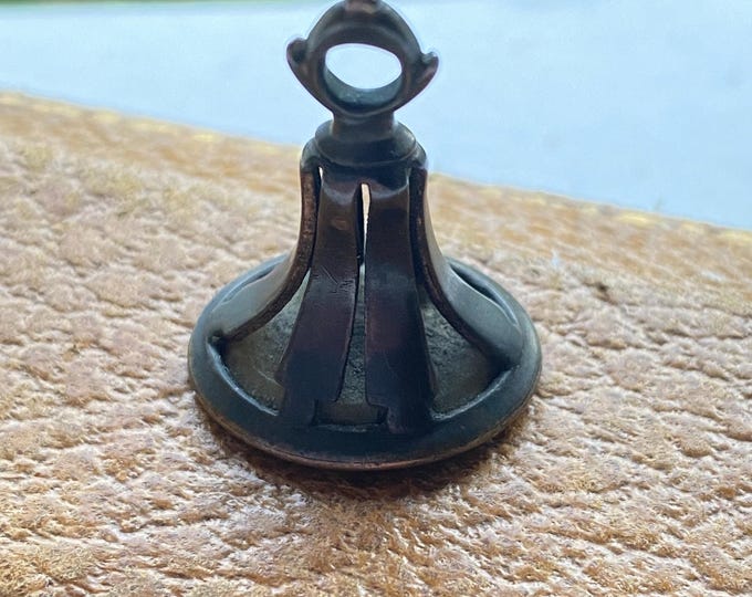 Antique Trumpet Fob Watch Seal, 1750s, Steel, Carnelian, Intaglio Seal ...