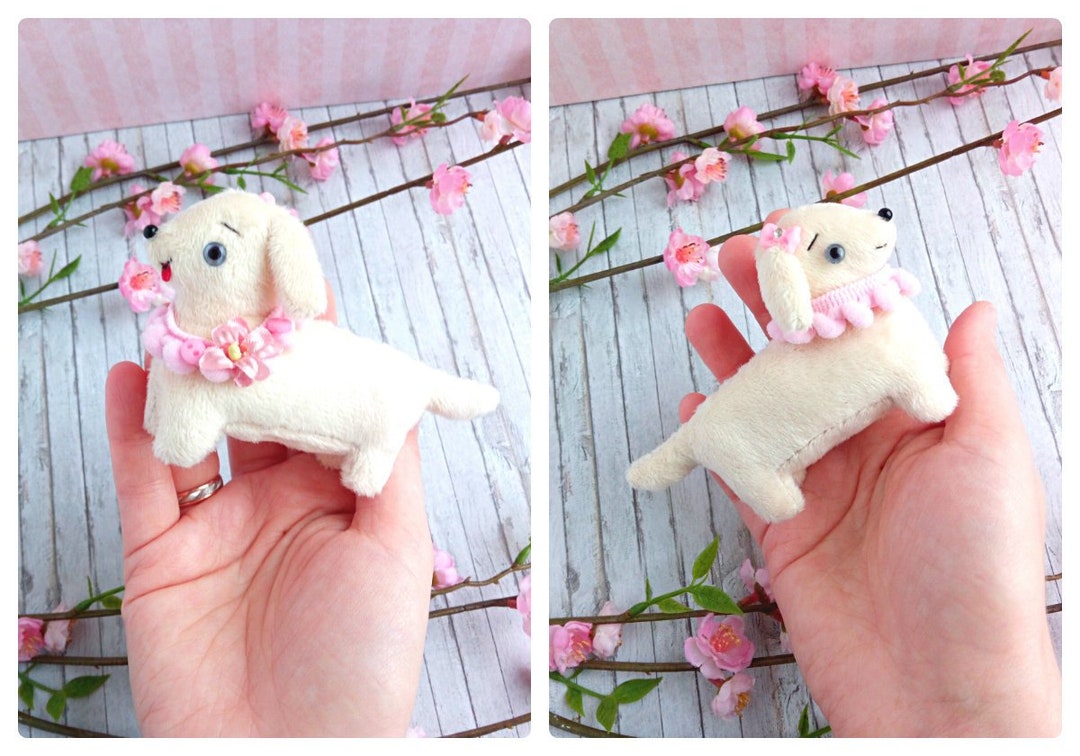 Labrador Retriever Dog Puppy. Kawaii, Derpy Kitschy Stuffed Plush Cloth ...