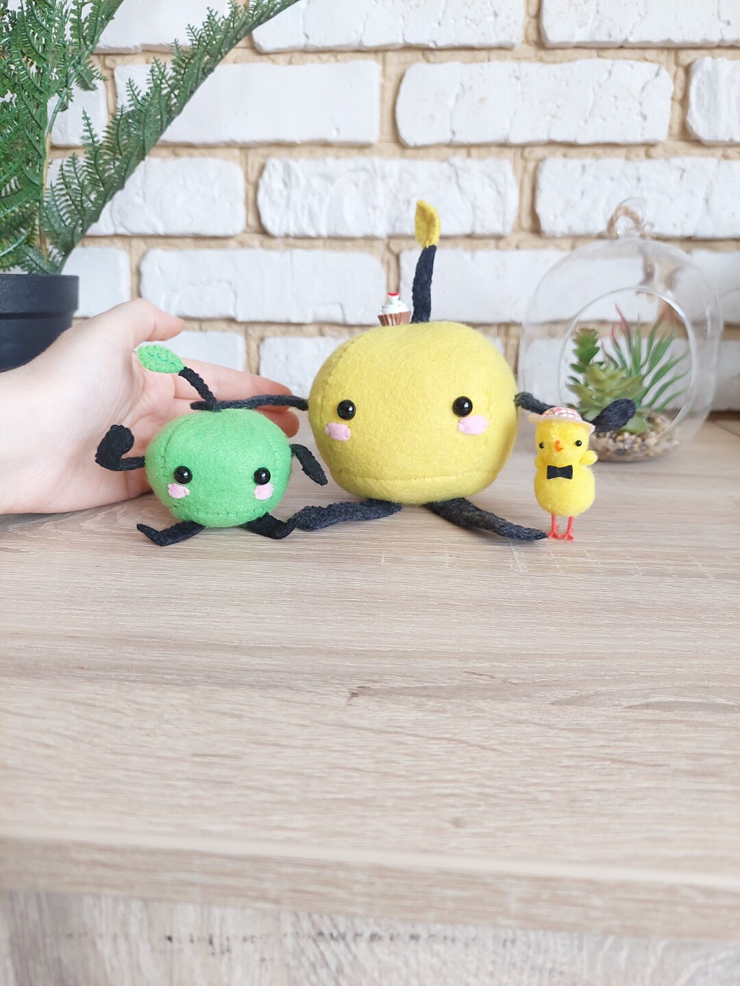 Stardew Valley Junimo Sewn Handmade Plush. Green and Yellow. Stuffed ...
