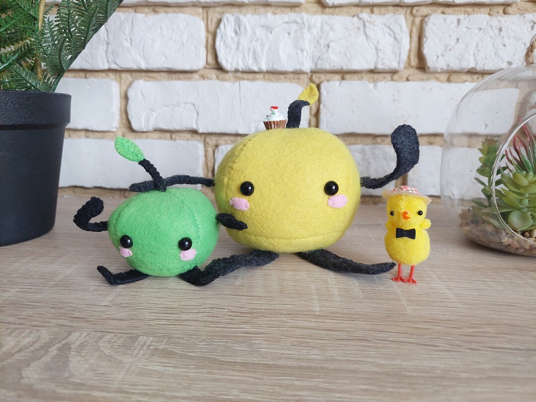 Stardew Valley Junimo Sewn Handmade Plush. Green and Yellow. Stuffed ...