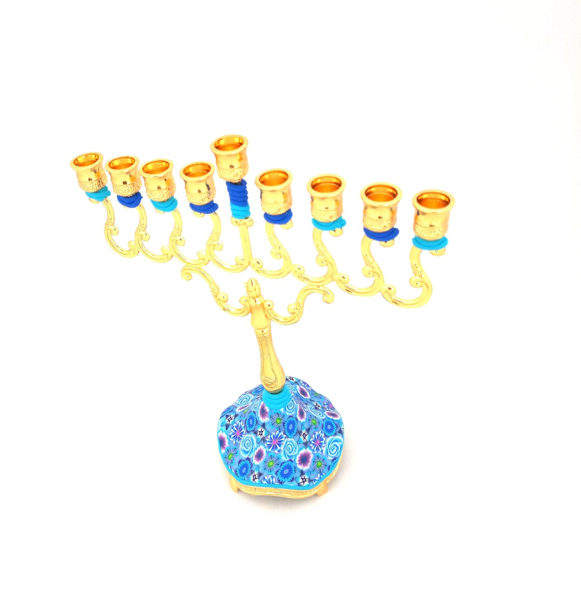 Hanukkah Menorah Judaica Polymer Clay Gifts Jewish Wedding - Etsy
