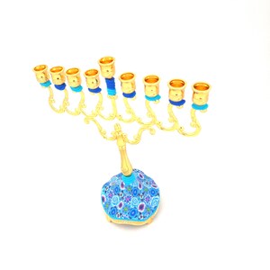 Hanukkah, Menorah, Judaica, Polymer Clay Gifts, Jewish Wedding Gift ...