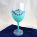 Blue Goblet, Wine Glasses, Table Decoration, Shabbat Kiddush Cup ...
