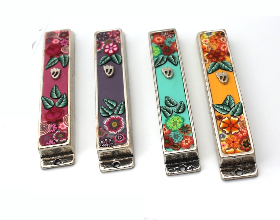 Mezuzah Set , Judaica Gift, Jewish Wedding Gift, Mezuza, Modern Mezuzah ...