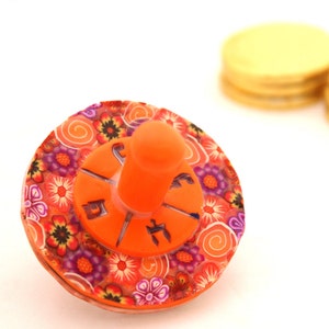 Hanukah Dreidel, Spinning Top, Jewish Gift, Polymer Clay Gifts, Judaica ...