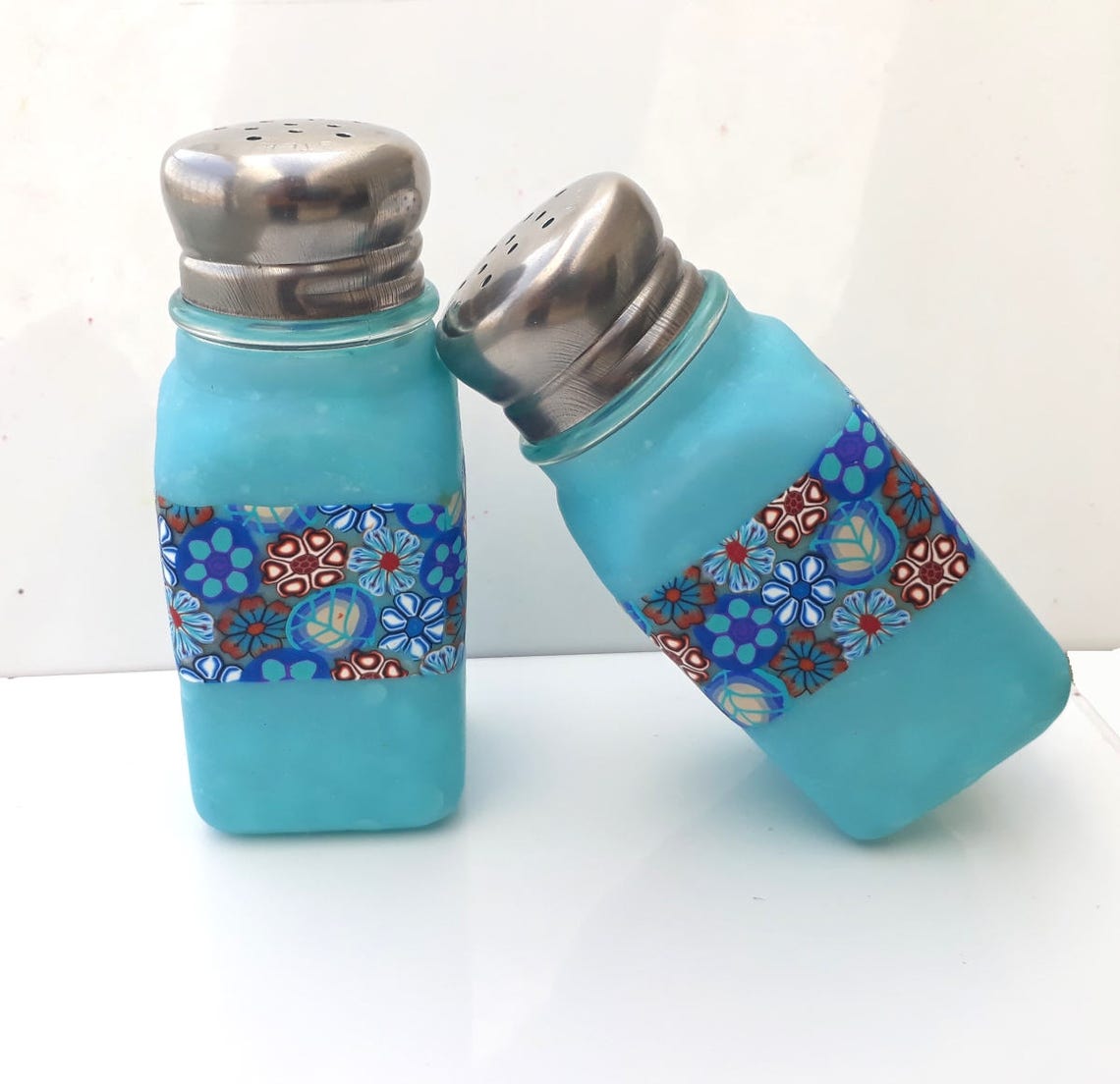 Salt Pepper Shakers, Hostess Gift, Decorative Kitchen, Polymer Clay ...