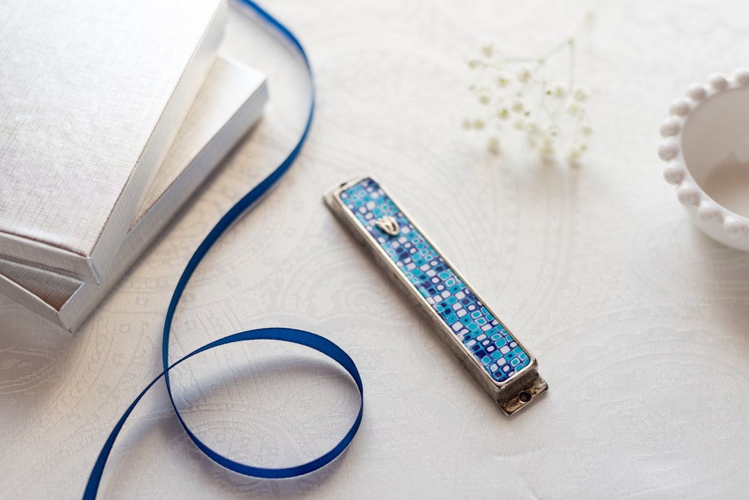 Mezuzah With Scroll, Mezuzah Gift, Judaica, Mezuzah Case, Jewish ...