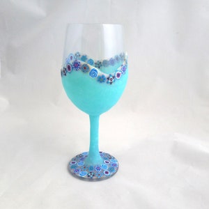 Blue Goblet, Wine Glasses, Table Decoration, Shabbat Kiddush Cup ...