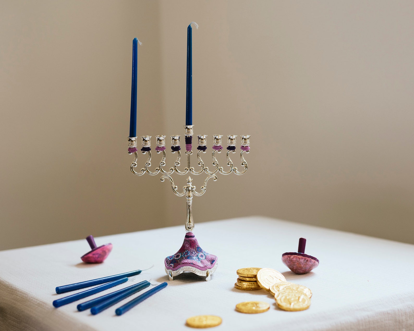 Hanukkah Polymer Clay Gifts Menorah Judaica Hanukkah Gift | Etsy