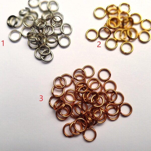 Copper Split Rings - Etsy
