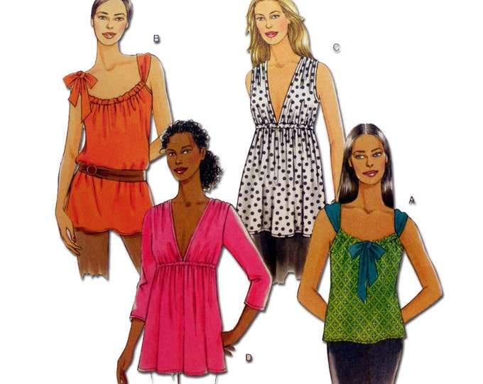 Women's Tunic Top Sewing Pattern Sleeveless or - Etsy