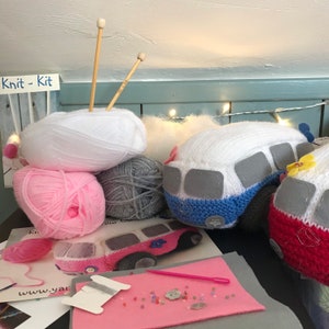 Beginner Knitting Kit /camper Van Knitting Kit /learn to Knit / DIY Kit ...