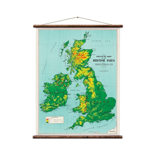 Pull Down Map - Etsy UK