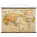 The World Pull Down Wall Map | Etsy