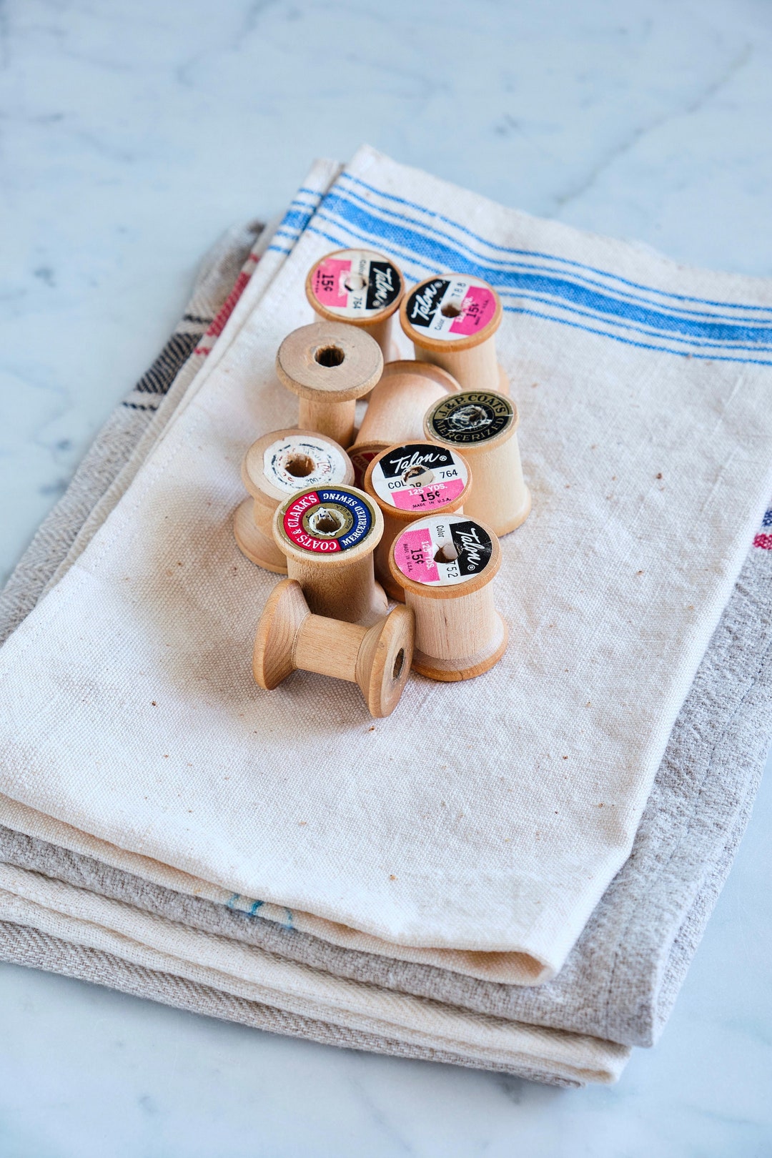 Vintage Wooden Thread Spools - Small Size. - Etsy