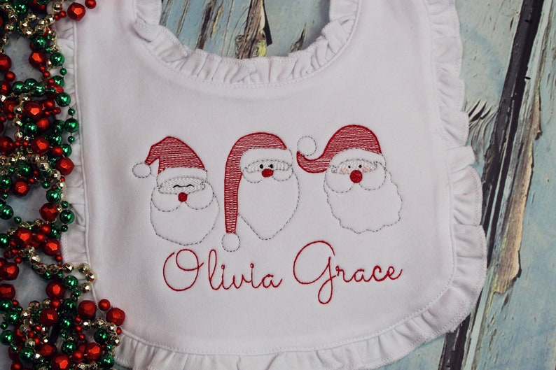Christmas Baby Bib, First Christmas Bib, 1st Christmas, Christmas Bib ...