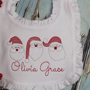 Christmas Baby Bib, First Christmas Bib, 1st Christmas, Christmas Bib ...