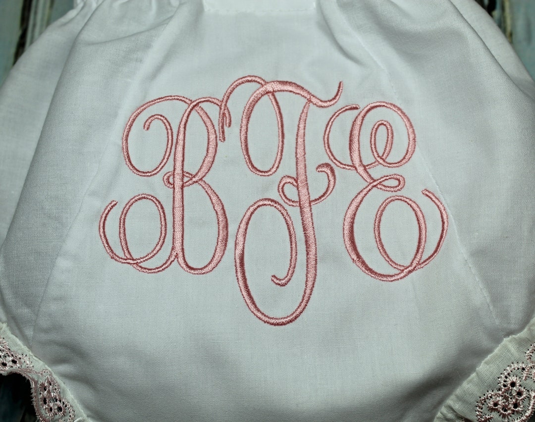 Personalized Baby Bloomers, Custom Monogram Baby Girl Bloomers, Baby ...