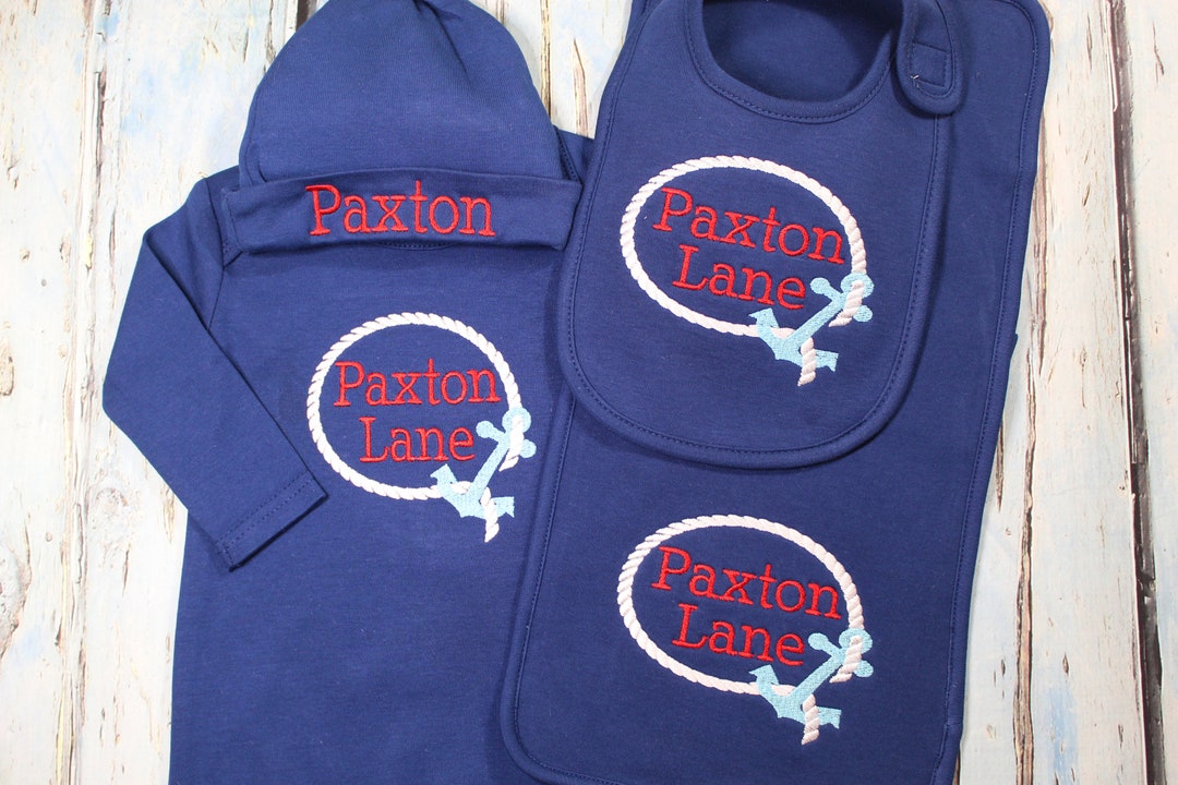 Baby Boy Coming Home Outfit Personalized Baby Bodysuit Baby Boy Outfit ...