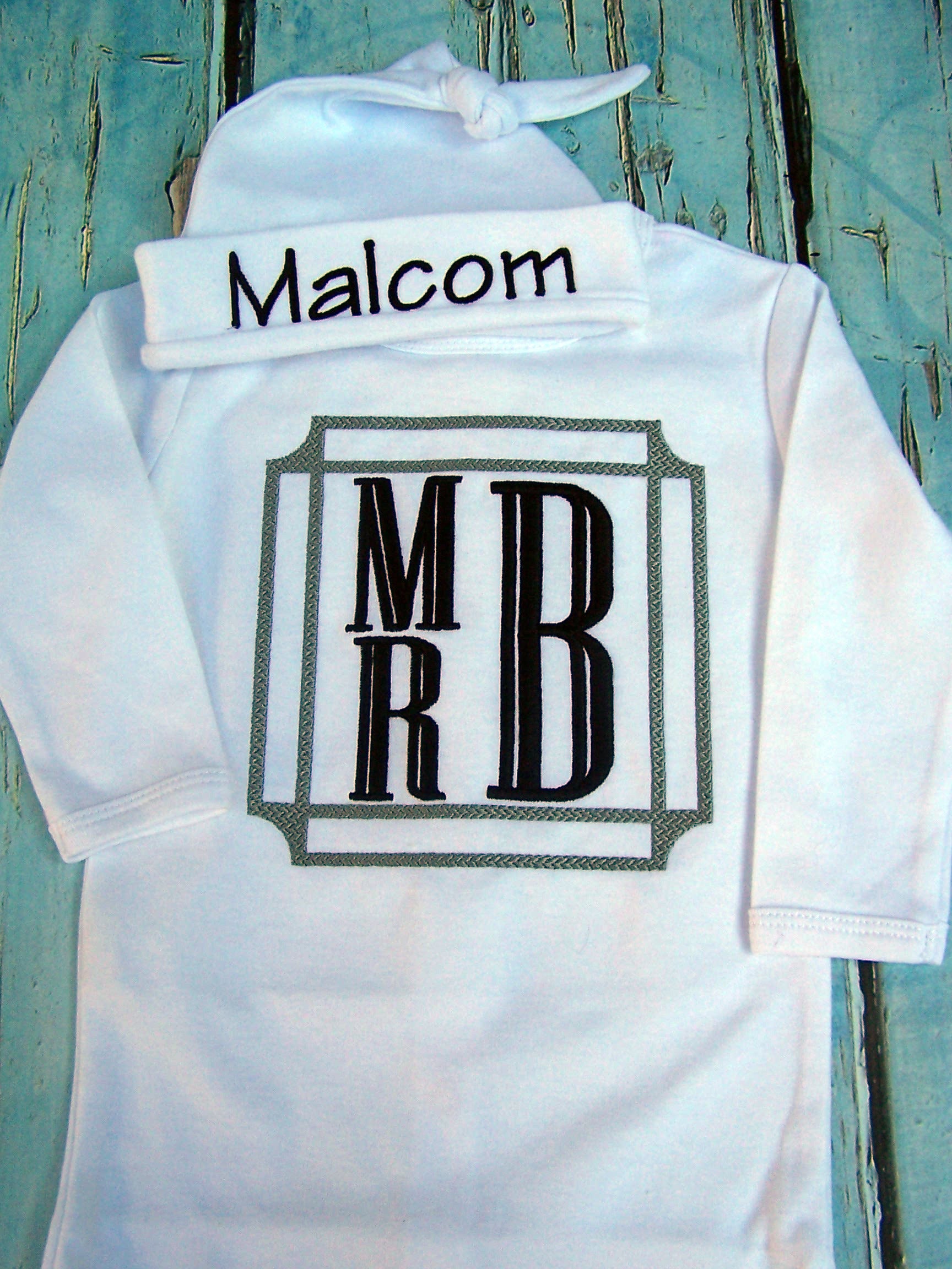 Monogram Baby Boy, Baby Gift, Take Home Outfit, Personalized Baby Boy ...