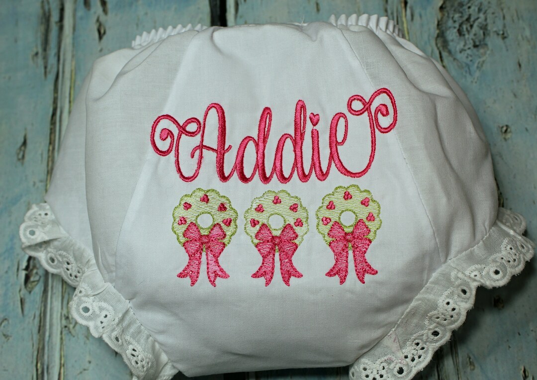 Christmas Diaper Cover, First Christmas Bloomers, 1st Christmas Diaper ...