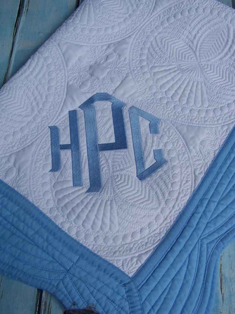 Personalized Heirloom Baby Quilt, Baby Girl Quilt, Baby Boy Quilt ...