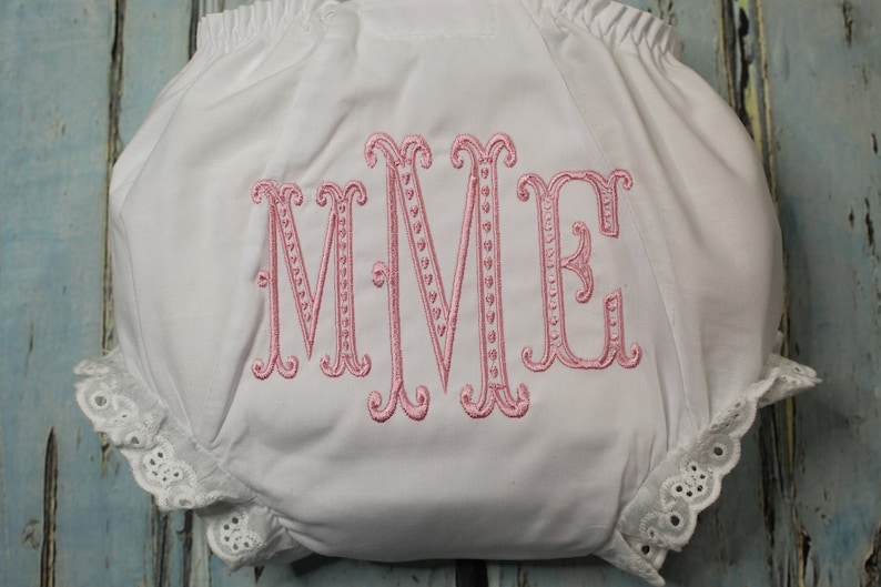 Personalized Baby Bloomers, Custom Monogram Baby Girl Bloomers, Baby ...