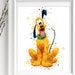 OLAF With Flurry Cloud Digital Print, Olaf From Movie Frozen Nursery ...