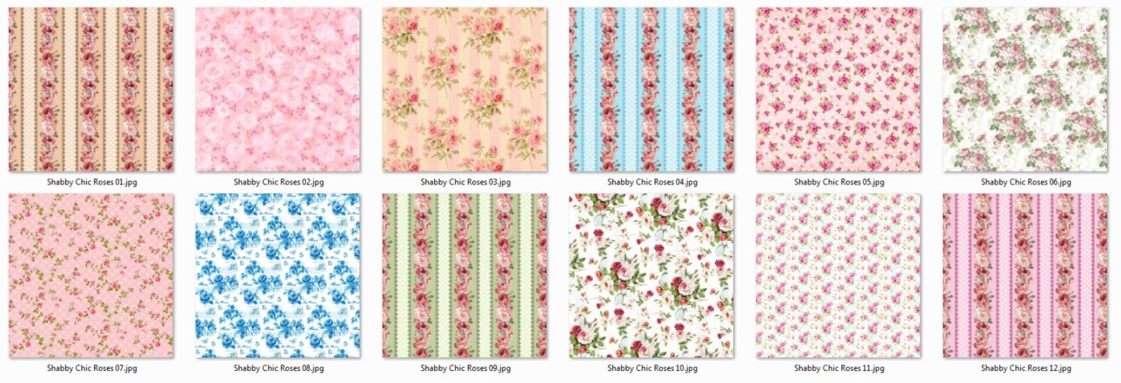 Shabby Chic Digital Paper: Roses Victorian Vintage - Etsy