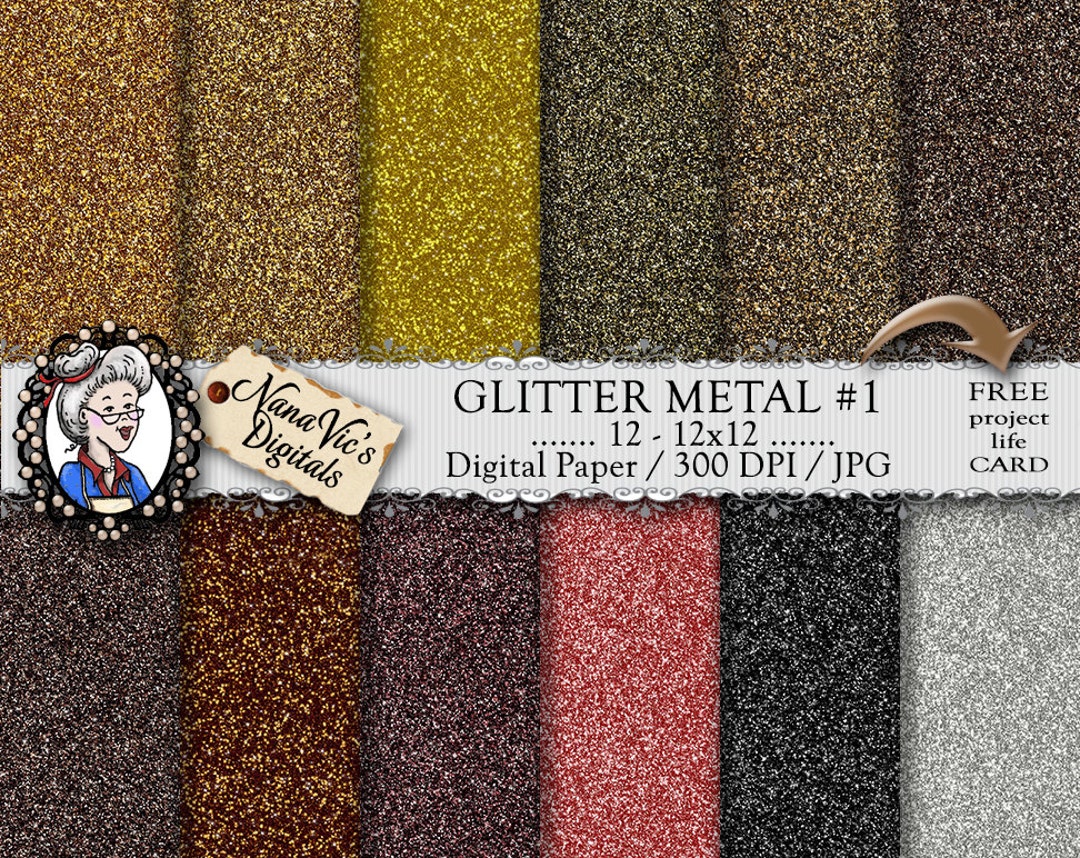 Glitter Metal Digital Paper, Textures | Bronze,copper, Rose Gold ...