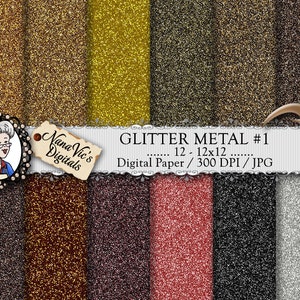 Glitter Metal Digital Paper, Textures | Bronze,copper, Rose Gold ...