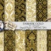 Damask Digital Paper, Gold Seamless Wedding Backgrounds, Damask Texture ...